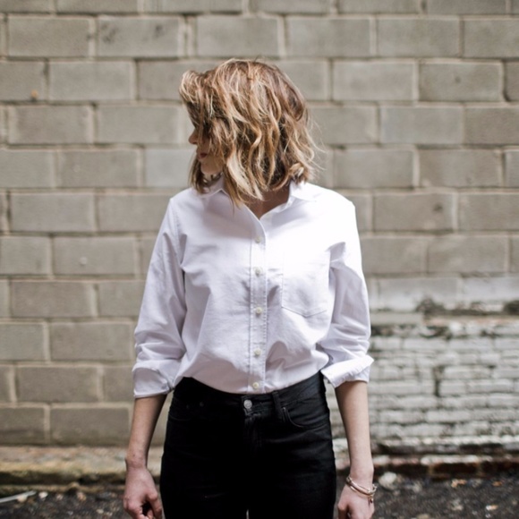 Tradlands | Tops | Tradlands The Elms Organic White Oxford Buttonup Xs ...